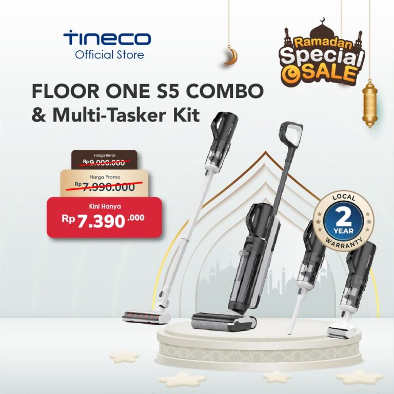 Jual Vacuum Cleaner Floor One S5 Combo + Multi Tasker Kit | Tineco ...